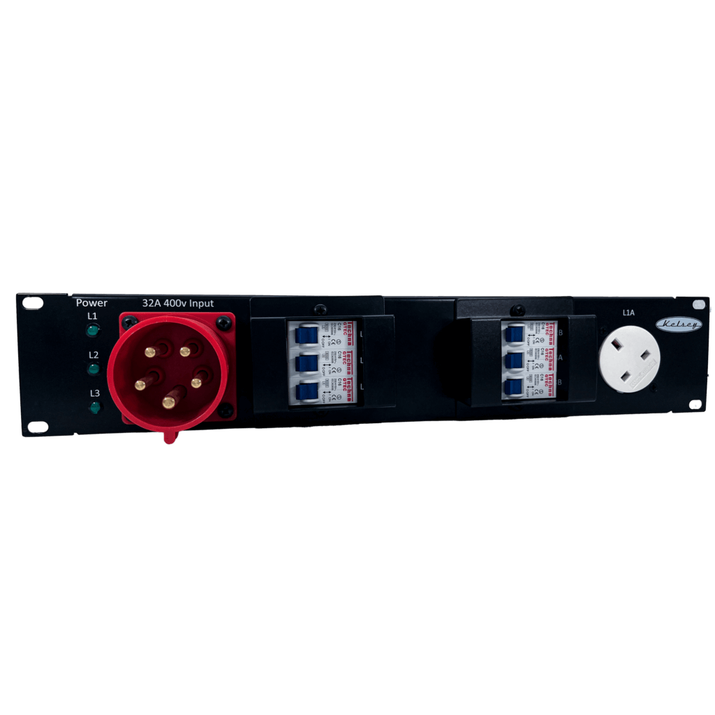 Kelsey 19" 2U 32A 3 Phase powerCON Distribution Unit | Kelsey acoustics